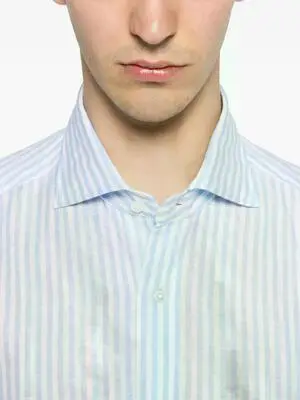 BARBA NAPOLI Buttoned Striped Shirt