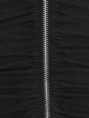 Alexander Wang Zip-up Gathered Dress - Black