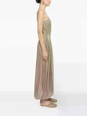 NISSA Pleated Trousers With Bubble Hem