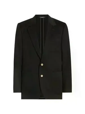 Dolce & Gabbana Single-breasted Portofino Cashmere Jacket - Black