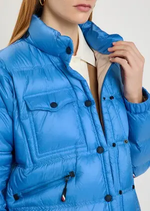 Moncler Mauduits Padded Shell Bomber Jacket - Blue