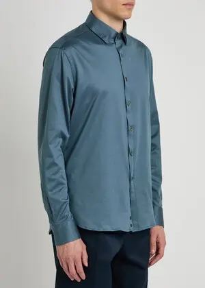 Canali Cotton Shirt - Blue