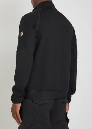 Moncler Logo-appliquéd Stretch-jersey Sweatshirt