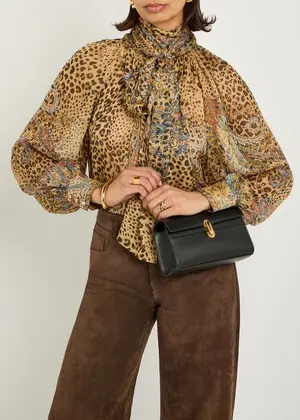 Savette Symmetry Chain Leather Pochette