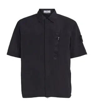Stone Island Nylon Zip-up T-shirt