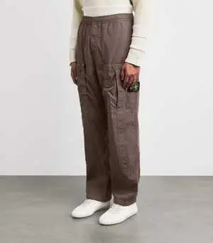 Stone Island Organic Cotton Ripstop Cargo Trousers