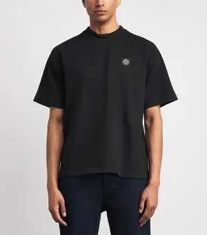 Stone Island Organic Cotton Old Effect T-shirt - Black