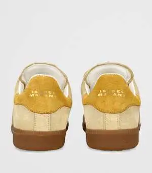 Isabel Marant Étoile Suede Beth Logo Sneakers - Beige