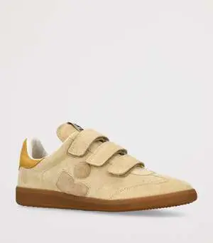 Isabel Marant Étoile Suede Beth Logo Sneakers - Beige