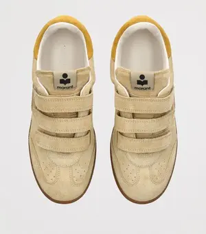 Isabel Marant Étoile Suede Beth Logo Sneakers - Beige