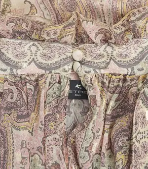 Etro Silk-blend Printed Blouse - Beige