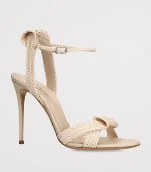 Casadei Leather Mariposa Heeled Sandals - Pink