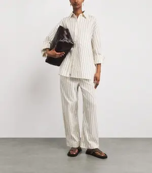 Faithfull The Brand Striped Cotton Poplin Angelo Shirt