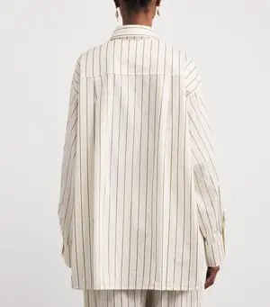 Faithfull The Brand Striped Cotton Poplin Angelo Shirt
