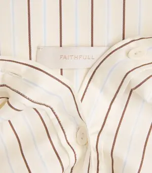 Faithfull The Brand Striped Cotton Poplin Angelo Shirt