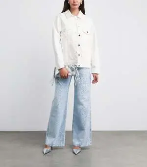 7 For All Mankind Embellished Lotta Flared Jeans