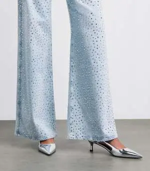7 For All Mankind Embellished Lotta Flared Jeans