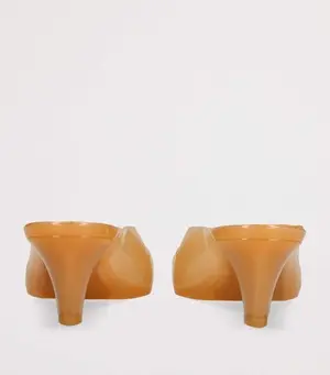 Chloé Jelly Heeled Mules 30 - Brown