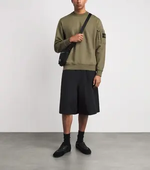Stone Island Cotton Compass Sweatshirt - Green