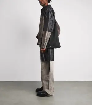 Rick Owens Combo Worker Denim Jacket