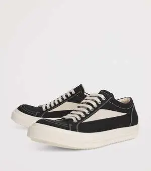 Rick Owens Canvas Vintage Sneakers - Black