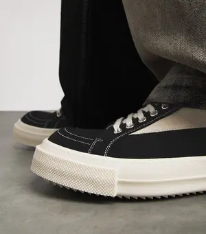 Rick Owens Canvas Vintage Sneakers - Black
