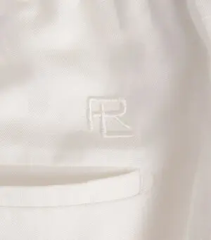 Ralph Lauren Purple Label Silk-linen Drawstring Shorts