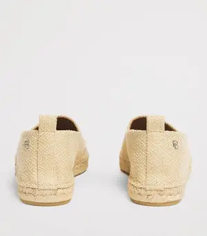 Ralph Lauren Purple Label Bosworth Silk Herringbone Espadrilles