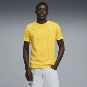 PUMA Neymar Jr Brazil Passion Patterned Soccer T-shirt - Yellow