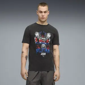 PUMA Soccer Nations 90s Fanwear Graphic T-shirt - Black