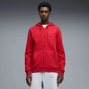 PUMA Essentials Tonal Zip-up Hoodie - Red