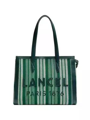 LANCEL Striped Tote Bag