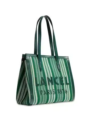 LANCEL Striped Tote Bag
