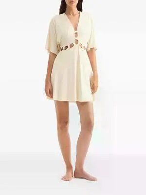 ERES Connection V-neck Cutout Dress - Neutrals