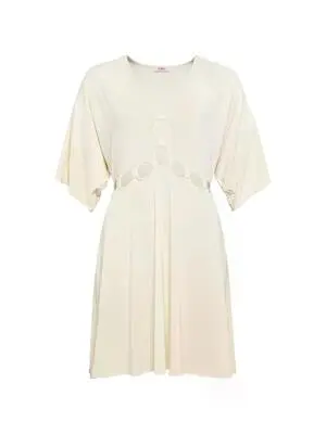 ERES Connection V-neck Cutout Dress - White