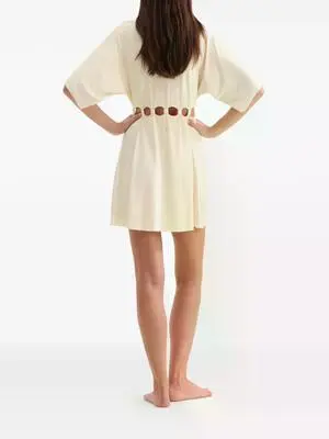 ERES Connection V-neck Cutout Dress - White