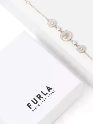 Furla Logo Charm Bracelet