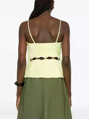 Simkhai Embellished Cut-out Top - Yellow