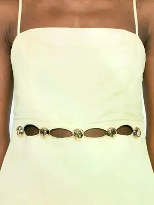 Simkhai Embellished Cut-out Top - Yellow