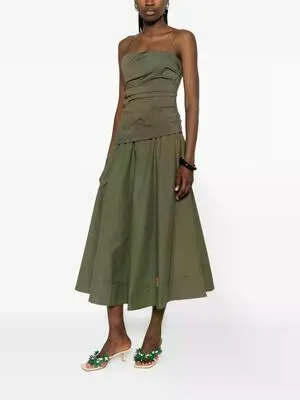 Simkhai Drawstring Midi Skirt