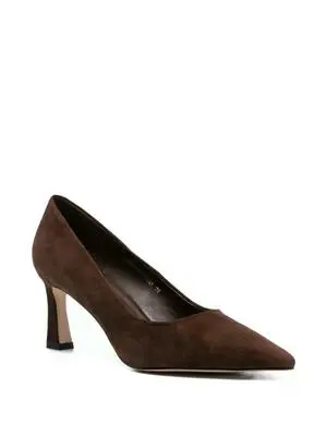 ADRIANNA FERETTI Pointed-toe Suede Pumps