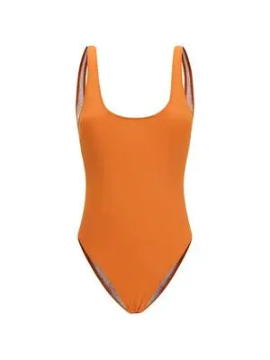 KRISTINA TI Open-back One-piece Swimsuit - Orange