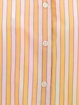 SOSUE Striped Long-sleeved Shirt - Orange