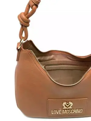 Moschino Knotted-strap Logo-plaque Shoulder Bag