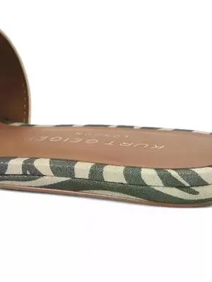 Kurt Geiger Eagle Cut-out Flat Sandals - Neutrals