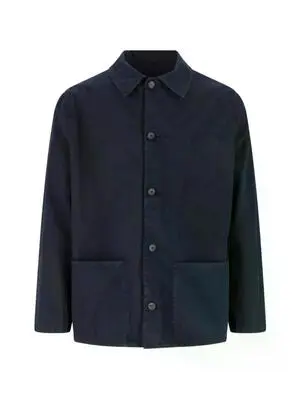 WHITE SAND Button-up Shirt Jacket - Blue