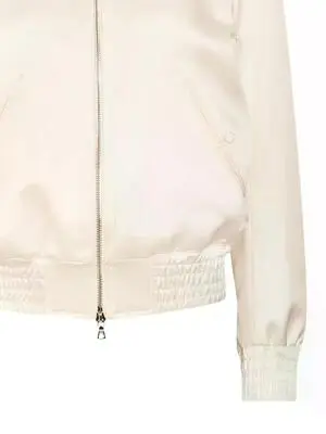 AARON ESH Collared Bomber Jacket - Neutrals