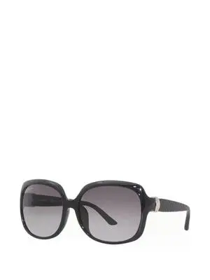 FERRAGAMO Rectangle Full-rim Sunglasses - Black