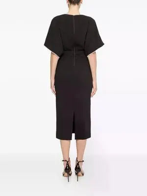 NISSA V-neck Midi Dress