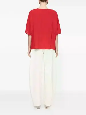 NISSA Pleated Top - Red
